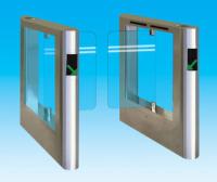 China 304 / 316 stainless steel security subway automatic swing tempered glass barriers system for sale