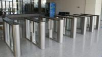 China 304 / 316 stainless steel security smalles footprint slim lane flap barrier management PNG for sale