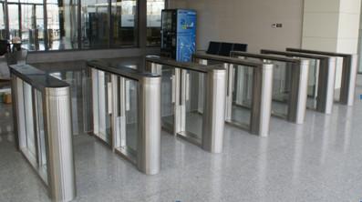 China 304 / 316 stainless steel security smalles footprint slim lane flap barrier management PNG for sale