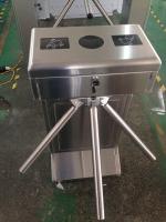 China #400 brushed treatment SUS304 Waist High Semi Automatic electronic tripod turnstile gate for sale