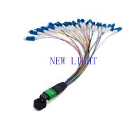 China Low Insertion Loss MPO Fiber Optic Cable with 0.9mm Diameter and 12 Colors for High-Speed Networks for sale