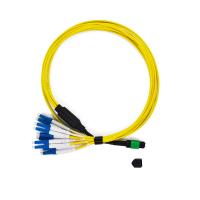 China Low Insertion Loss Multi Mode MTP MPO Patch Cord with 3.0mm PVC for 40G/100G Network for sale