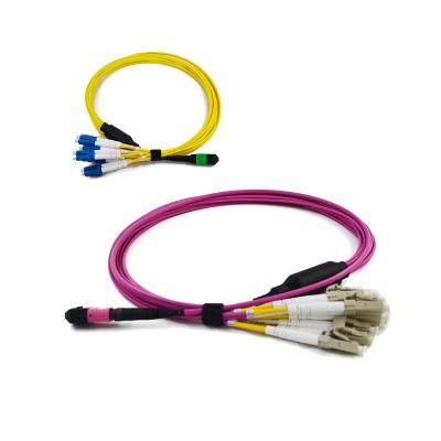 China Low PDL QSFP Compatible High Reliability MTP/MPO Fiber Jumper Cable with Compact Design for sale