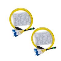 China Low Insertion Loss 3.0mm Diameter 12 Fiber MTP to LC Pre-Terminated Cable with Loose Tube for sale
