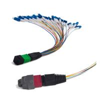 China 3.0mm LSZH Round MPO MTP Patch Cord with Low Insertion Loss ≤0.35dB for 10G OM3 OM4 Multimode Applications for sale