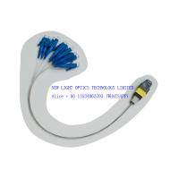 China 8 Core OM3 Multimode MPO MTP Cable with Female Polarity B for High-Speed Data Transmission for sale