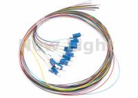 China 12 Fibers Single Mode Color Coded Fiber Optic Pigtail for High-Speed Data Transmission for sale