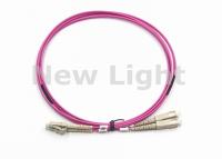 China LC-SC UPC Duplex Optical Fiber Patch Cord 2.0mm PVC OM4 Multimode 50/125 for sale
