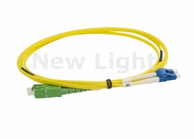 China Single Mode LC-SC Fiber Optic Patch Cord with APC Polish and 2.0mm Diameter for High Performance Networks for sale