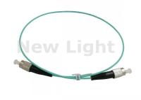 China OM3 50/125 Simplex FC-FC Optical Fiber Patch Cord 0.5 Meter Green Fiber Optic Cable for sale