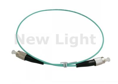 China OM3 50/125 Simplex FC-FC Optical Fiber Patch Cord 0.5 Meter Green Fiber Optic Cable for sale