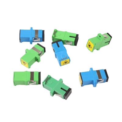 China 250um Bare Fiber SC-Type Fiber Optic Adapter with Zirconia Ceramic Sleeve and In Flange Design for sale