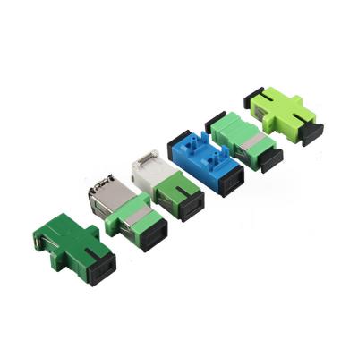 China SC-SC Fiber Optic Adapter with UPC APC Polish for Outdoor/Indoor Use Supporting 250um Bare Fiber for sale