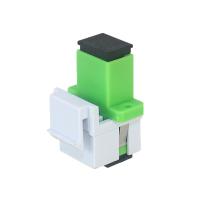 China SC Fiber Optic Adapter with Zirconia Ceramic Sleeve, Passive Light Source, and In Flange Design for Secure Connections for sale