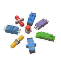 China SC-SC Fiber Optic Adapter with Plastic Transparent Shutter UPC APC Polish and Single Conductor for Seamless Connection for sale
