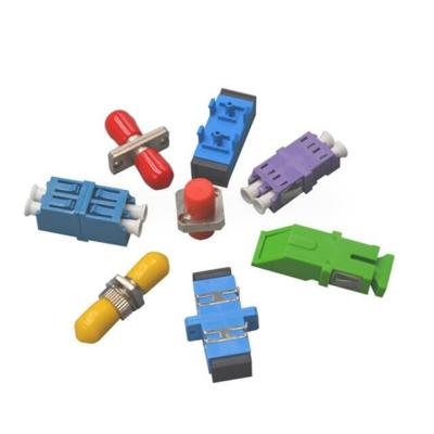 China SC-SC Fiber Optic Adapter with Plastic Transparent Shutter UPC APC Polish and Single Conductor for Seamless Connection for sale
