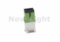 China SC Simplex Fiber Optic Adapter with Hinged Dust Cover for FTTH Applications Featuring High Precision for sale