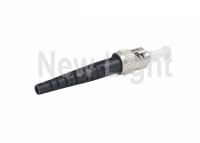 China 3.0mm Diameter Single Mode ST Connector with PC UPC Polishing for Fiber Optic Applications for sale