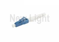 China Blue Color 3.0mm Diameter LC Multimode Fiber Optic Connector for Telecom and Data Networks for sale
