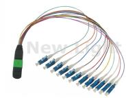 China 12 Core Single Mode MPO MTP Cable Factory Terminated for High Density Data Networks for sale