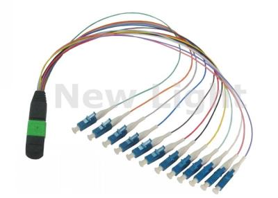 China 12 Core Single Mode MPO MTP Cable Factory Terminated for High Density Data Networks for sale