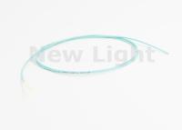 China Simplex Single Mode Fiber Optic Patch Cord with 0.9mm Outer Diameter and Green Color for Telecommunication for sale
