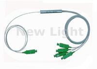 China PLC Fiber Optic Splitter Module 1 X 4 SC APC Connector 0.9mm Diameter Single Mode for CATV and Data Communication for sale