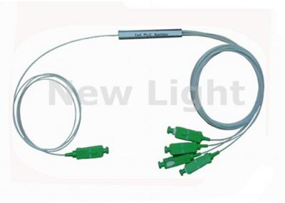 China PLC Fiber Optic Splitter Module 1 X 4 SC APC Connector 0.9mm Diameter Single Mode for CATV and Data Communication for sale