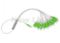 China 1x16 ABS Black Box Fiber Optic Splitter with 3.0mm Input Cable for FTTX and FTTH Applications for sale
