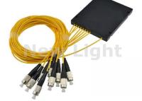 China 1x8 PLC Fiber Optic Splitter Single Mode with FC UPC Connector for FTTH and PON Networks for sale