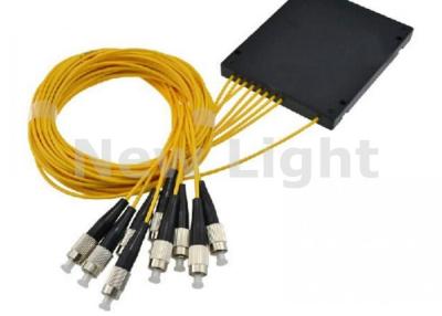 China 1x8 PLC Fiber Optic Splitter Single Mode with FC UPC Connector for FTTH and PON Networks for sale