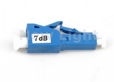 China 7dB LC UPC Variable Fiber Optic Attenuator with Female to Male Connector for CATV Systems for sale