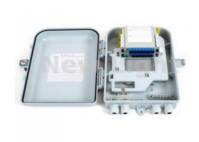 China 16 Port FTTH Termination Box with PC Alloy Material and IP55 Protection for Fiber Optic Distribution for sale
