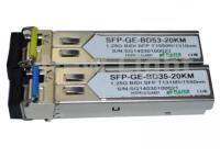 China 1.25Gbps 20km Single Mode SFP Transceiver with Digital Diagnostic Monitoring for Fiber Optic Networks for sale