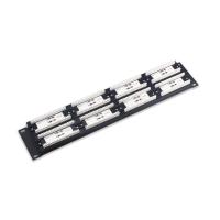 China RoHS Certified Shielded 24 Port RJ45 Ethernet Patch Panel with Cable Management for sale