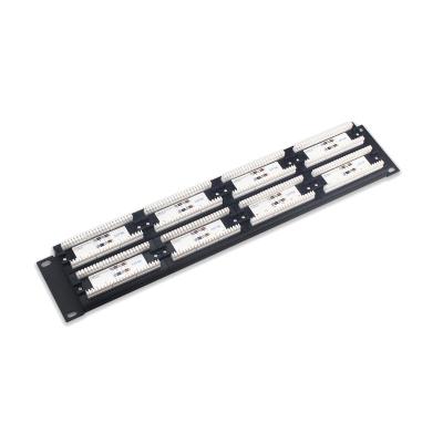 China RoHS Certified Shielded 24 Port RJ45 Ethernet Patch Panel with Cable Management for sale
