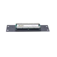 China Black Metal Pre Terminated RJ45 Patch Panel with 1U 2U Height and Cable Management for Ethernet Networks for sale