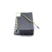 China Black 1U Rack Mountable Metal RJ45 Patch Panel with 110/Krone IDC Termination for Cat6a Ethernet Networks for sale