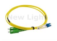 China Low Insertion Loss SC-LC Fiber Optic Patch Cord 3 Meter Length for CATV and Data Transmission for sale