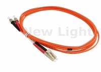 China Orange LC-ST Duplex Optical Fiber Patch Cord 3 Meter Length High-Speed Data Transmission for sale