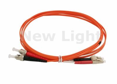 China Orange LC-ST Duplex Fiber Optic Patch Cord with 3 Meter Length for High-Speed Data Transmission for sale