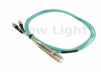 China Duplex LC-ST Multimode 50/125 Optical Fiber Patch Cord UPC Polish PVC Cable for sale