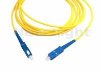 China 3 Meter SC to SC Fiber Patch Cord Simplex Single Mode Fiber Jumper for Network for sale