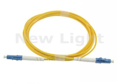China 3M LC UPC Single Mode Fiber Optic Jumper Cable with 2.0mm Diameter and Simplex Fiber for LAN for sale