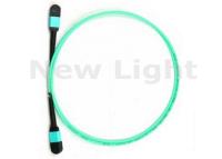 China 1M 12 Core MTP to MTP OM3 Multimode Fiber Optic Patch Cord Cable for sale