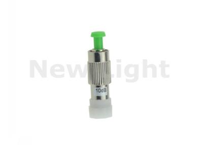 China FC APC 10dB Fiber Optic Attenuator for Optical Power Equalization with Green Color for sale
