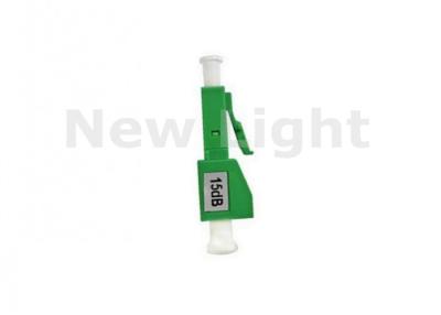China 15dB LC APC Single Mode Fiber Optic Attenuator for Telecommunication Systems for sale