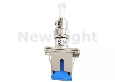 China Square Metal Cover SC TO ST Fiber Optic Adapter with Low Insertion Loss and Imported Ceramics Sleeve for Telecom Network for sale