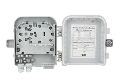 China 8 Core FTTH Termination Box with ABS Material for Easy Installation and Wall Mounting for sale
