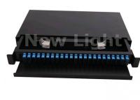 China 19 Inch Rack Mount 24 Port Fiber Optic Distribution Box for Cable Terminal and Optical Fiber Distribution Frame for sale